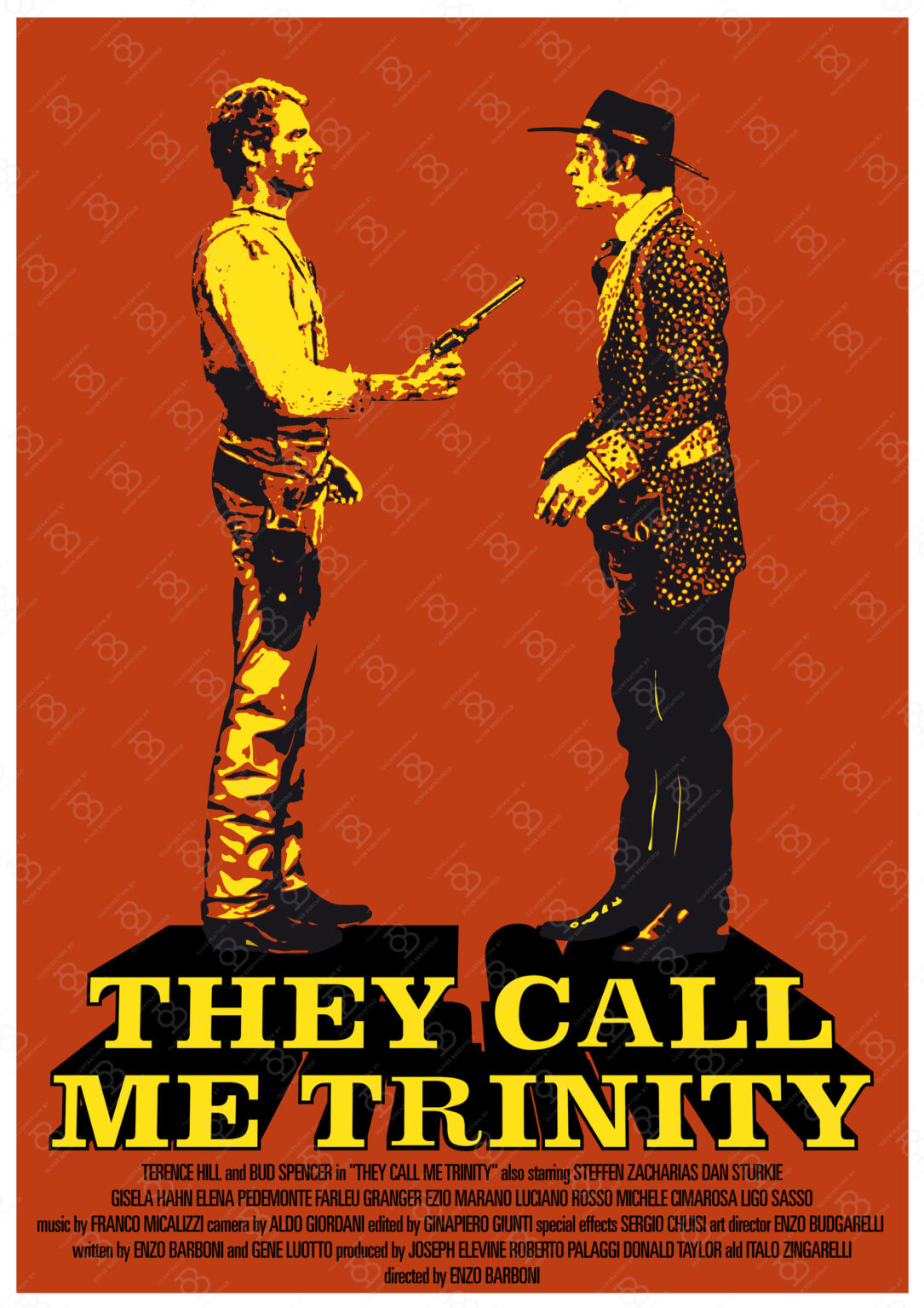 Vector Art - Movie - They call me Trinity - Terence Hill & Bud Spencer ...